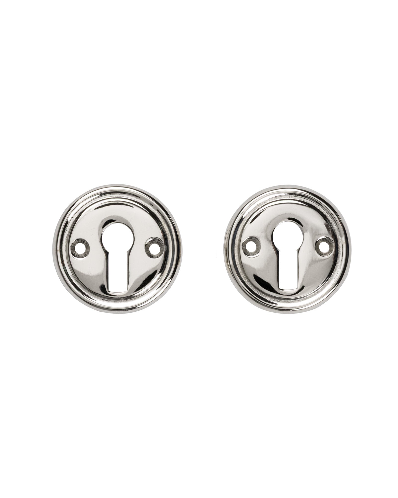 Escutcheon in nickel - Låsbolaget 7 - Classic style key plates ...