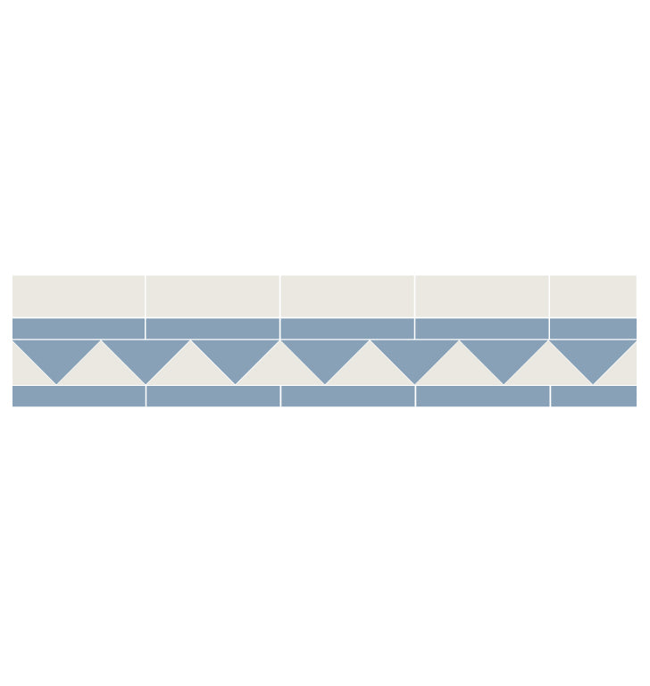 Tile border - Victorian Floor Tiles - light blue/white - Winckelmans ...