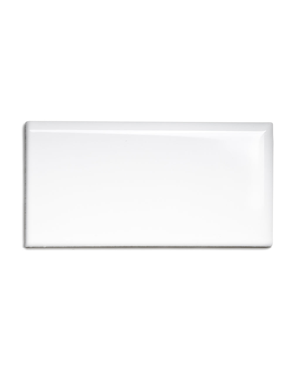 Kakel Victoria - 7,5 x 15 cm vit bullnose för höger hörn - Sekelskifte