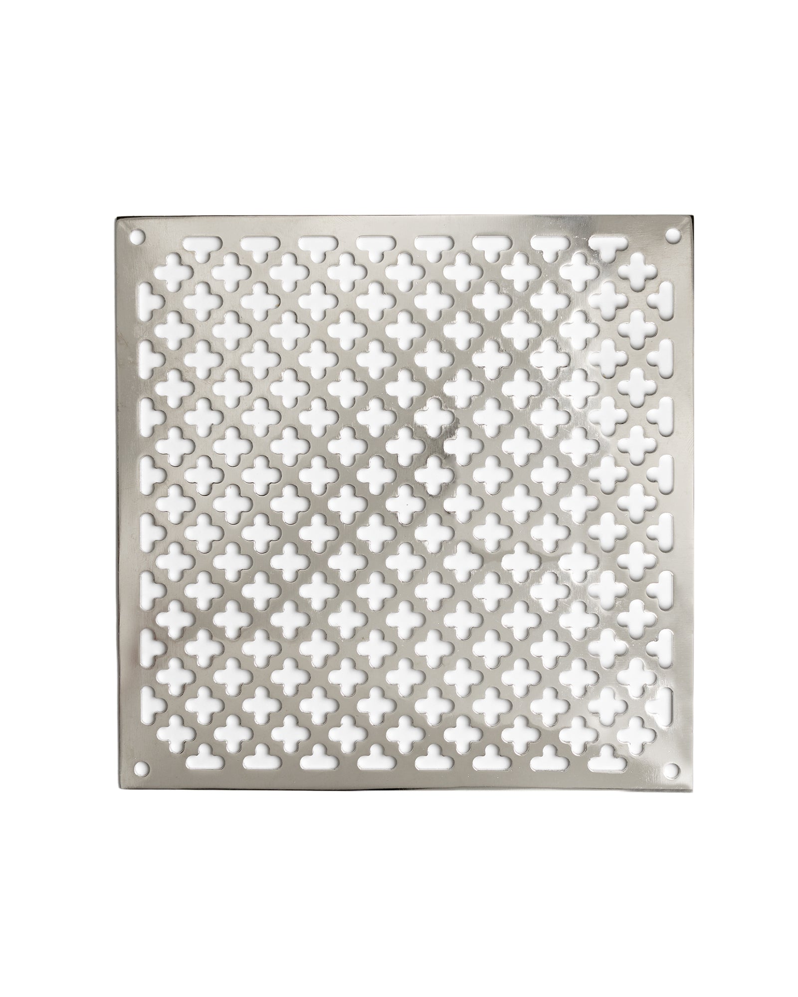 Clover Vent Grille - Nickel 155 x 155 – Sekelskifte