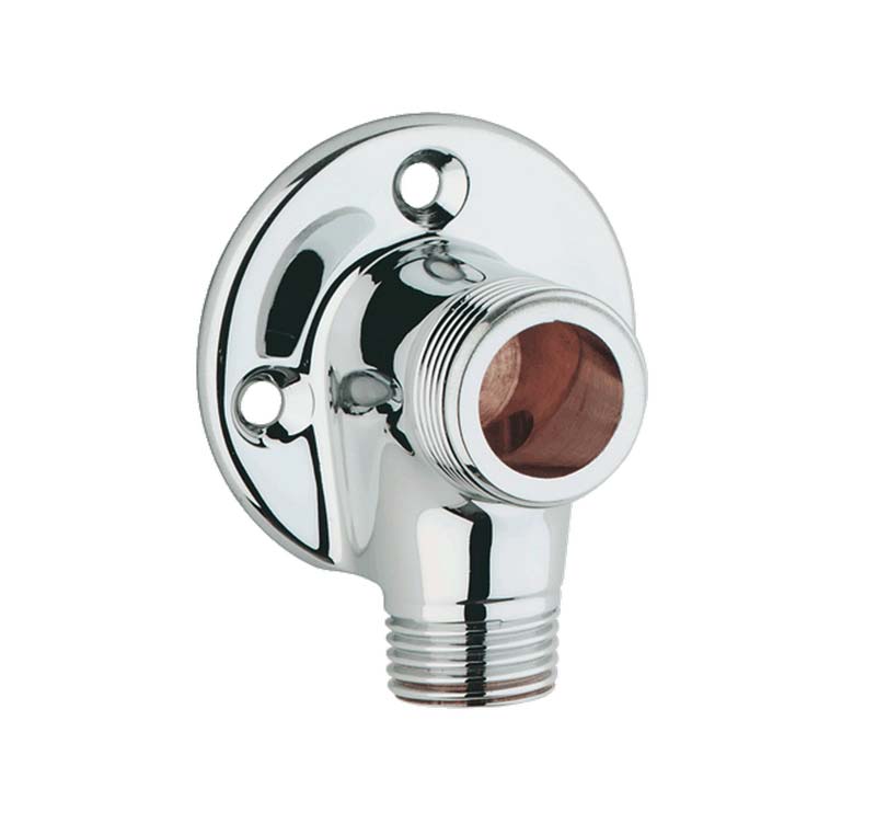 Faucet mount chrome - For wall mixer tap with external piping – Sekelskifte