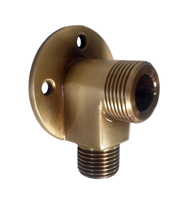Faucet mount bronze - For wall mixer tap external piping – Sekelskifte