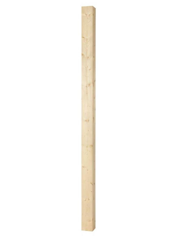 Wood pillar 130 x 130 x 2500 mm fir - Classic style – Sekelskifte