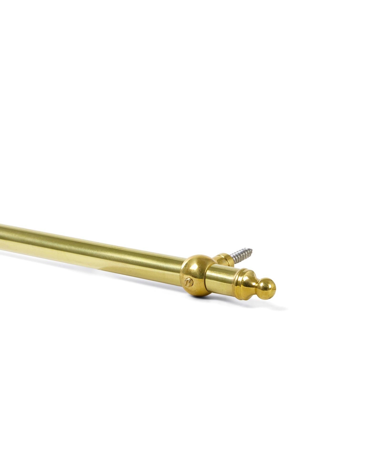 Carpet Rod – Brass 956 mm (37.6 in.) with Brackets and End Knobs ...
